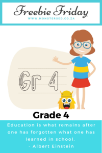 Freebie Friday ~ Grade 4 Resources - Monsters Ed